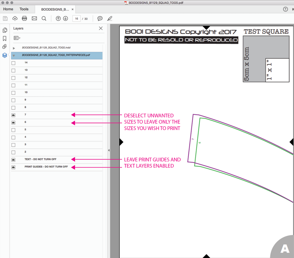 Instructions for Printing with Layers