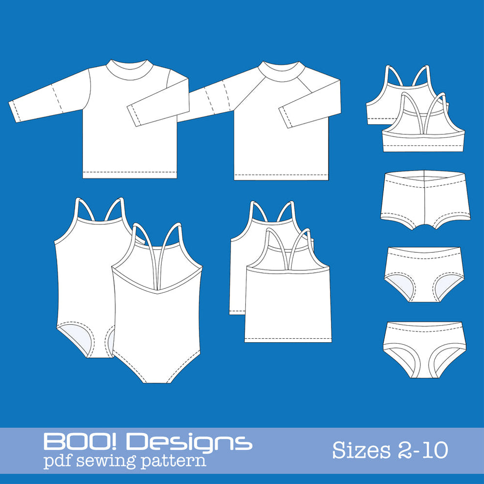 Swimmers PDF Sewing Pattern – BOO Designs