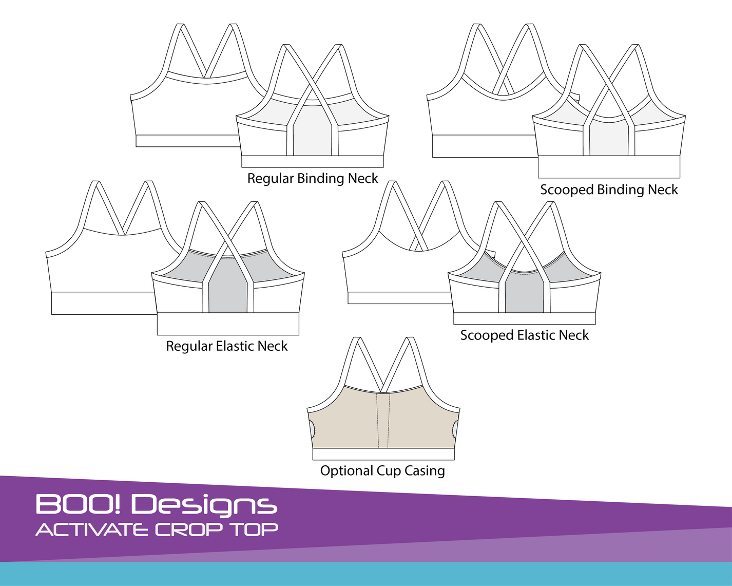 PDF Pattern: Activate Crop Top – BOO Designs