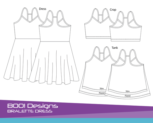 Bralette Dress PDF Sewing Pattern