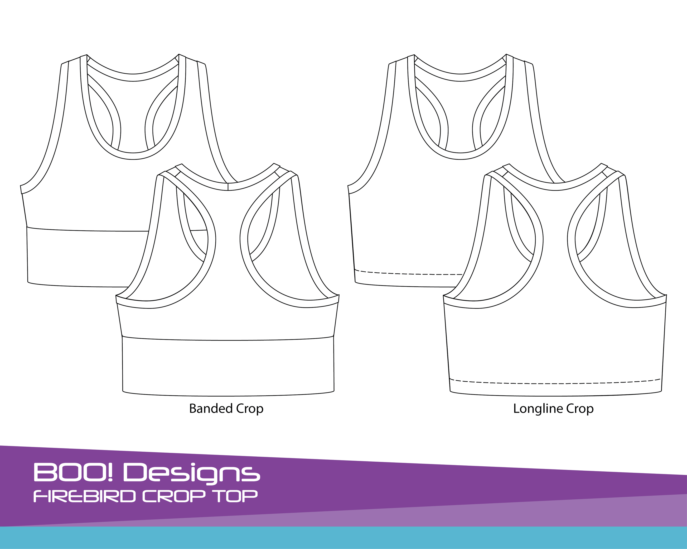 PDF Pattern: Firebird Crop Top – BOO Designs