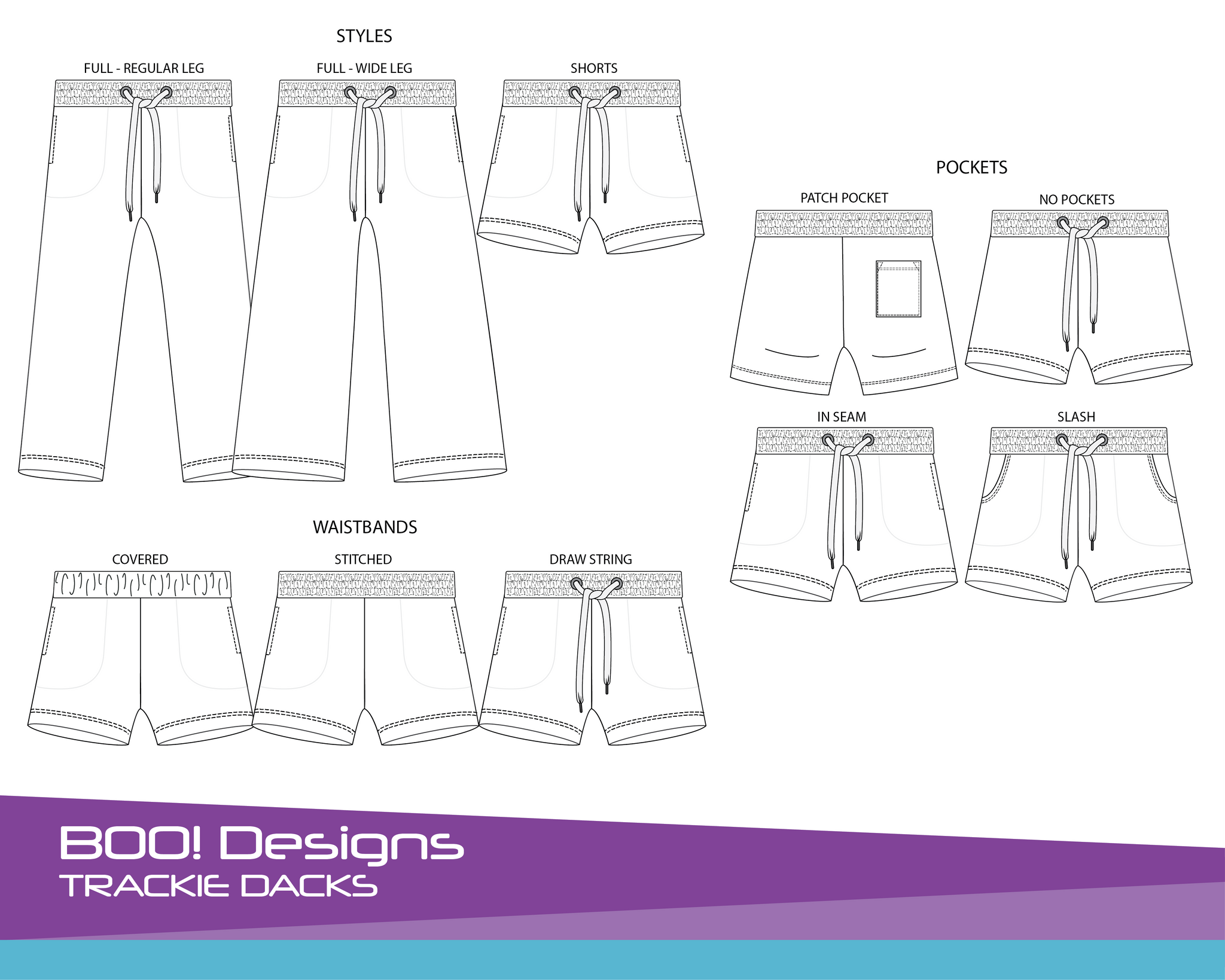 PDF Pattern: Trackie Dacks – BOO Designs