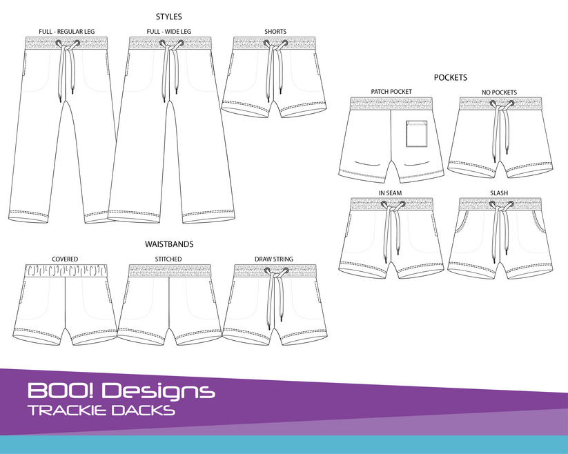 PDF Pattern: Trackie Dacks – BOO Designs