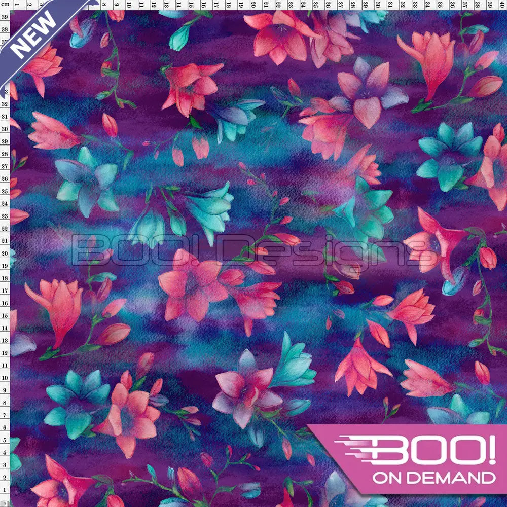 Spandex Hummingbird Floral – BOO Designs