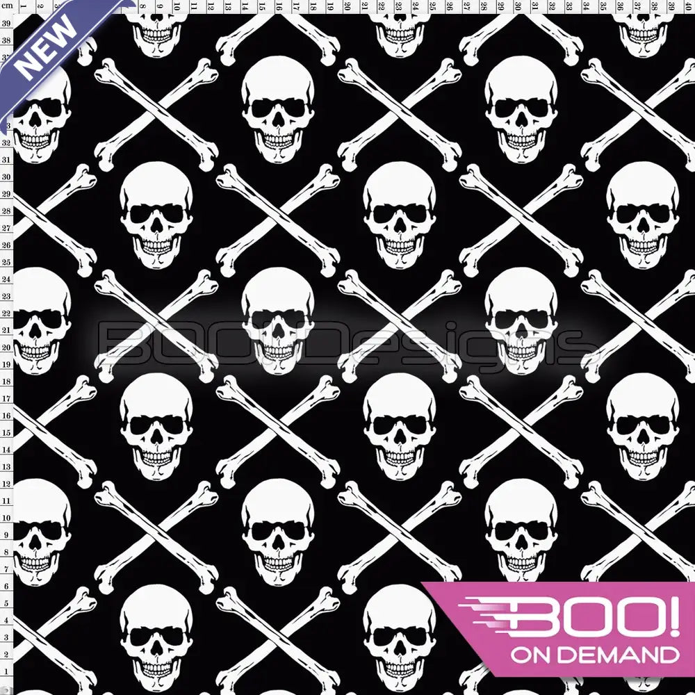 Spandex Jolly Roger Black – BOO Designs
