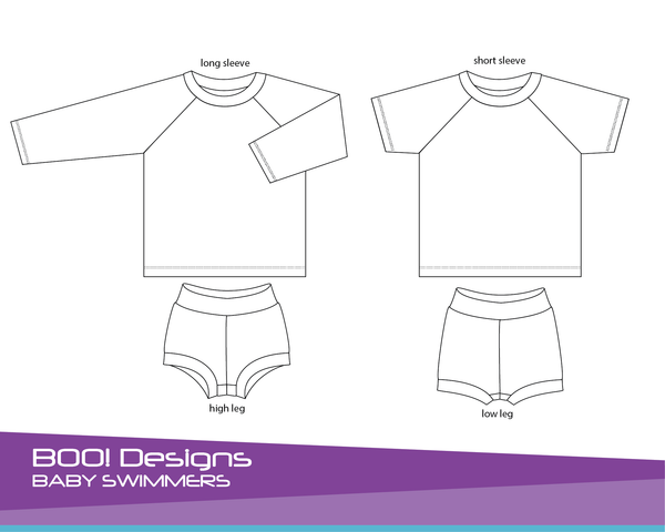 Baby Swimmers PDF Sewing Pattern